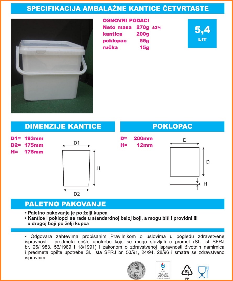 Proizvodnja plastičnih kantica